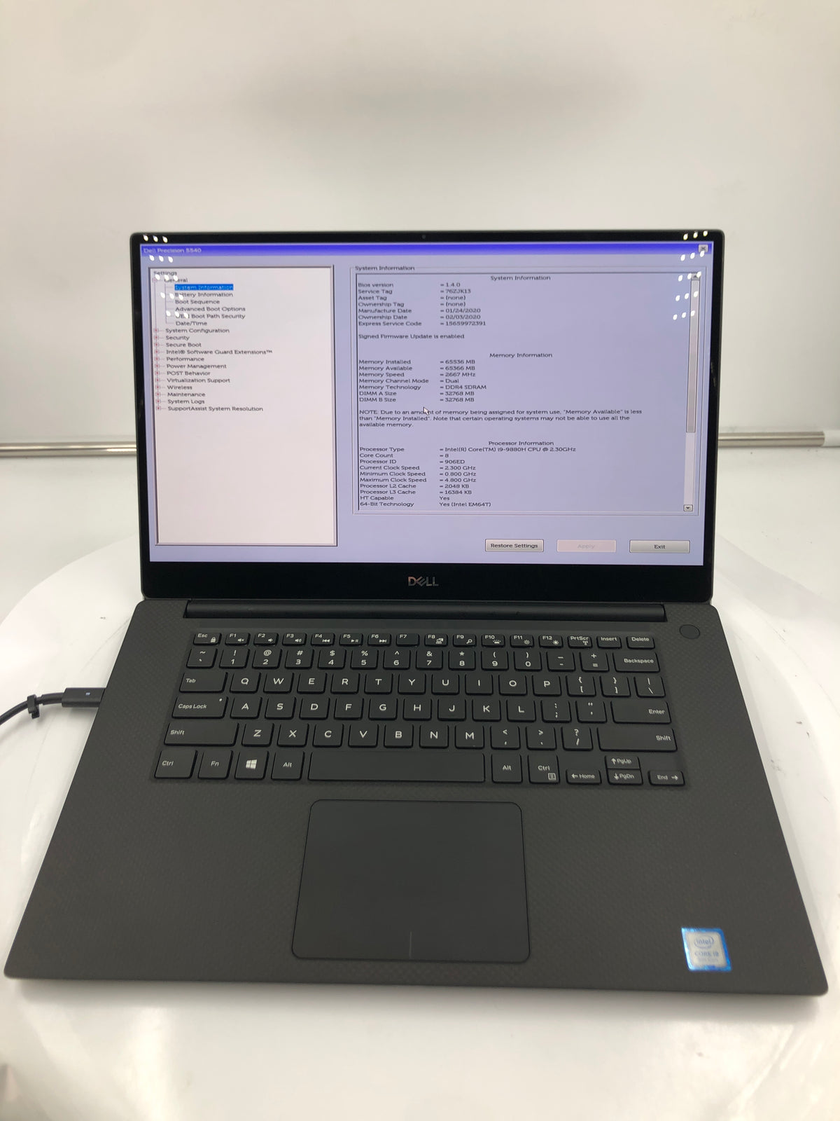 Dell Precision 5540 Core i9-9880H 2TB 64GB — 3R Technology