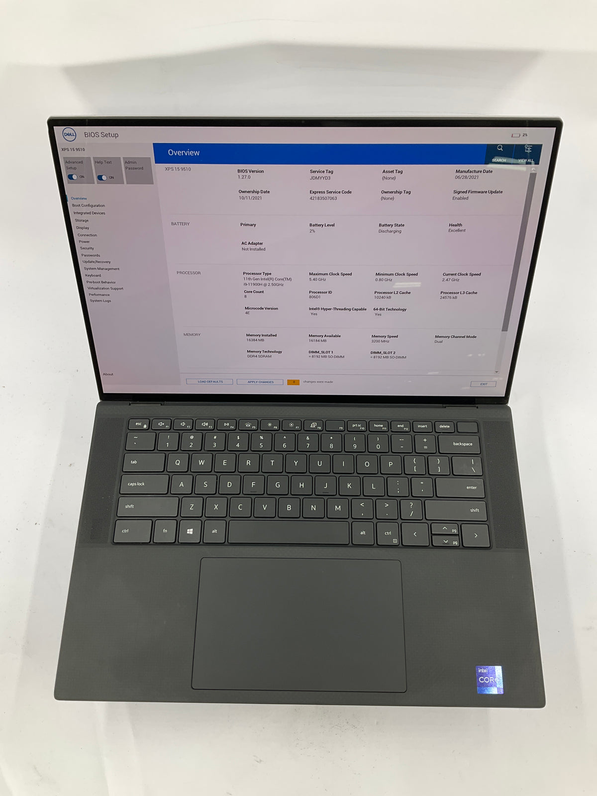 Dell XPS 15 9510 Core i9-11900H 512GB 16GB — 3R Technology