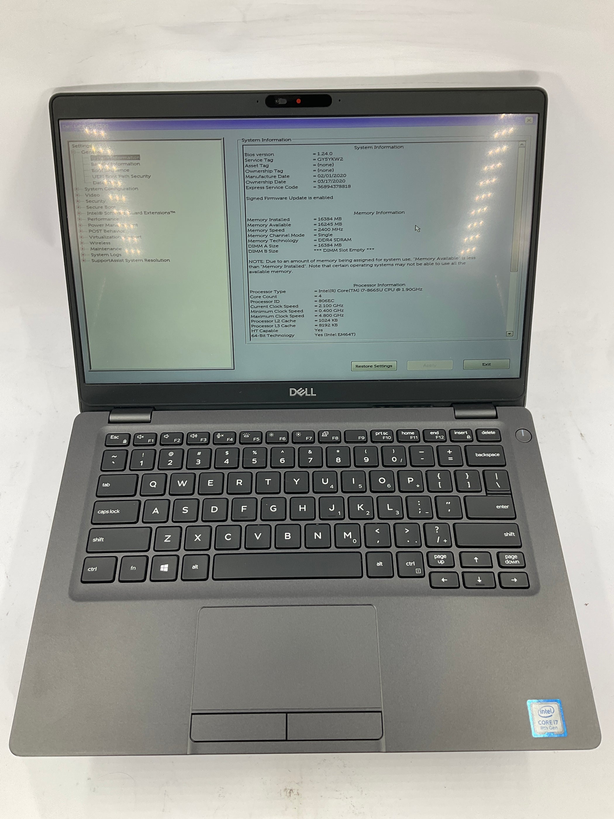 Dell Latitude 5300 Core i7-8665U CPU @ 1.90GHz 512GB 16GB — 3R Technology