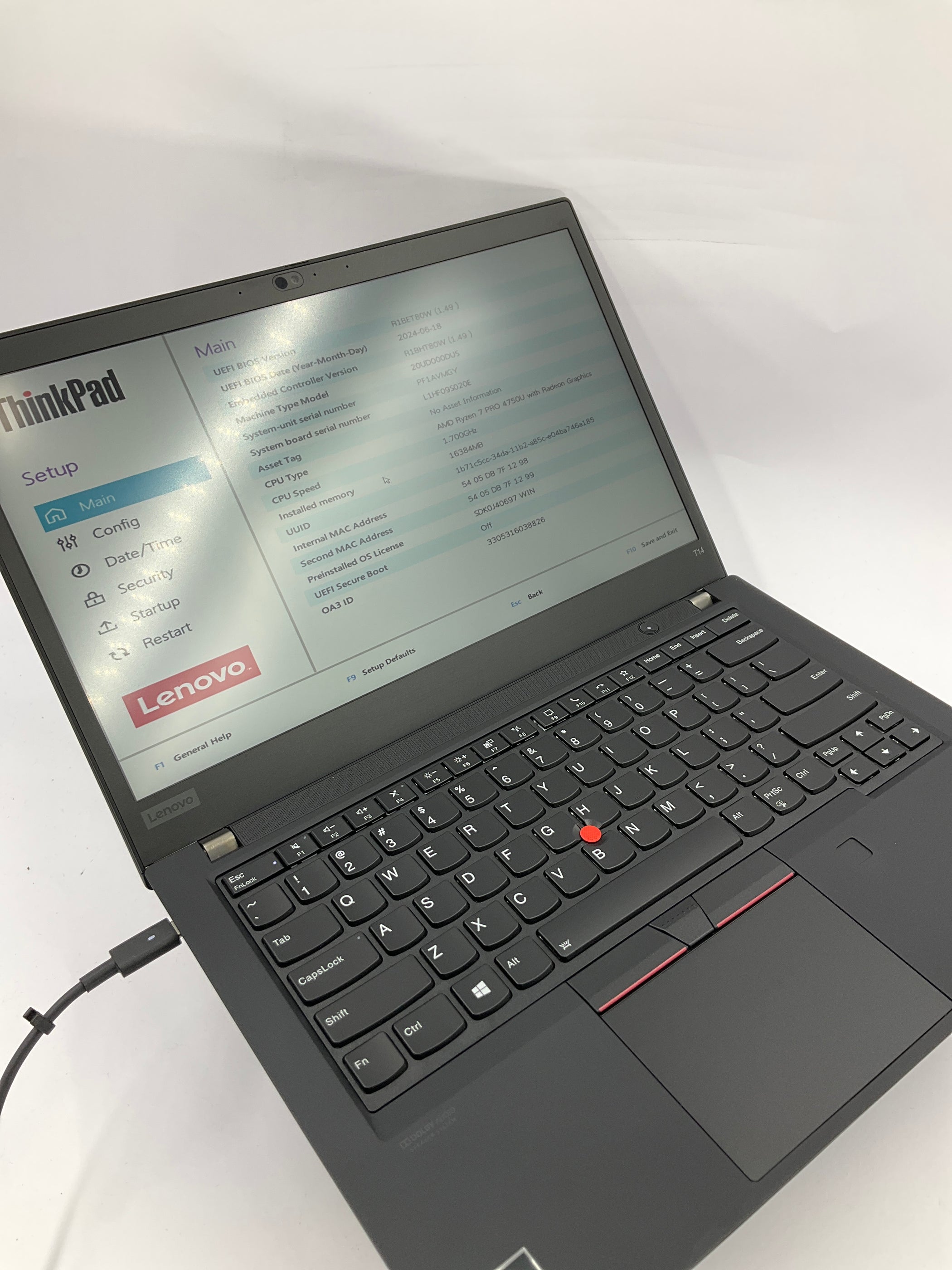 Lenovo ThinkPad T14 Gen 1 AMD Ryzen 7 PRO 4750U 256GB 16GB — 3R Technology