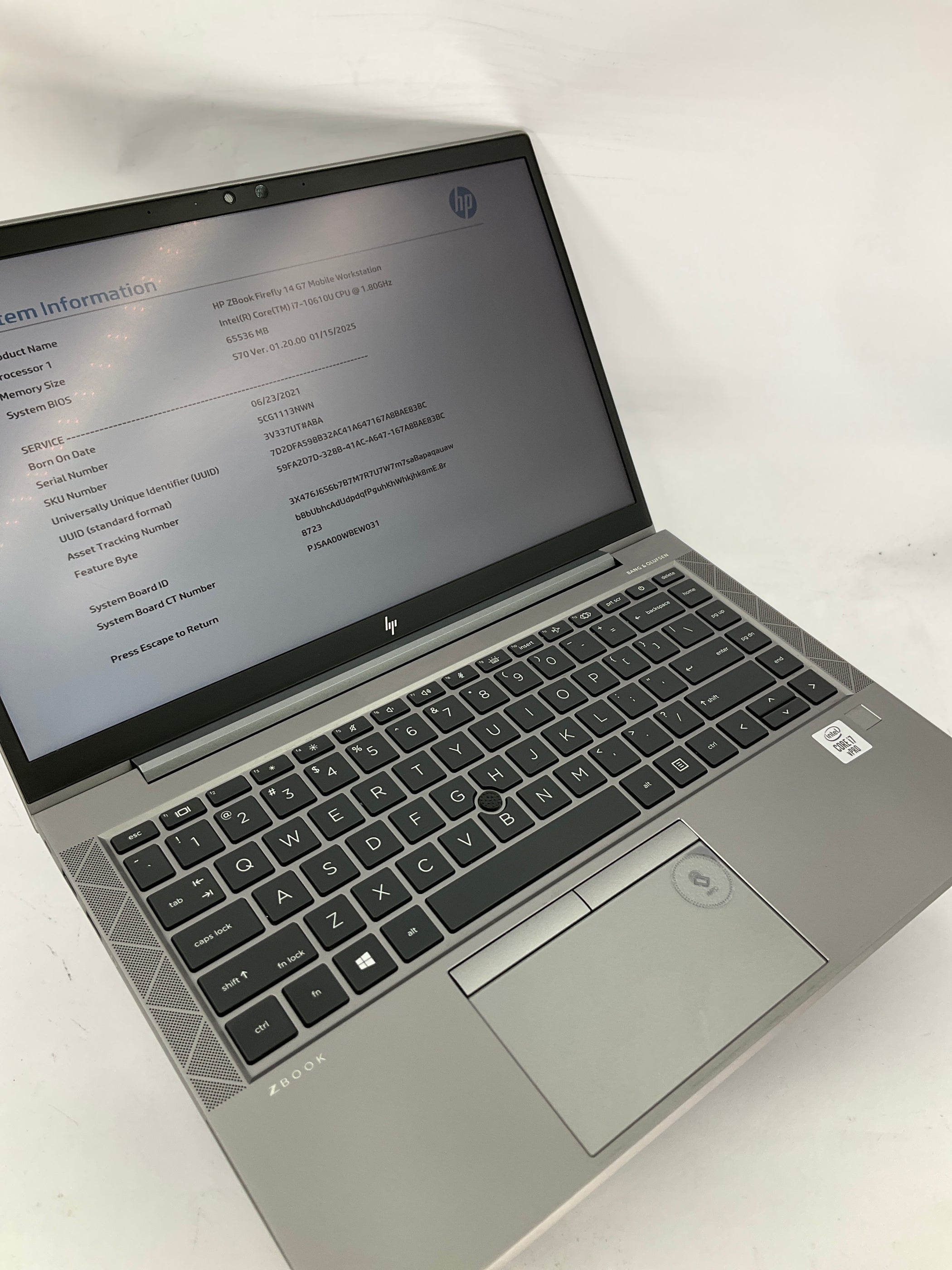 HP HP ZBOOK FIREFLY 14 G7 Core i7-10610U 256GB 64GB — 3R Technology