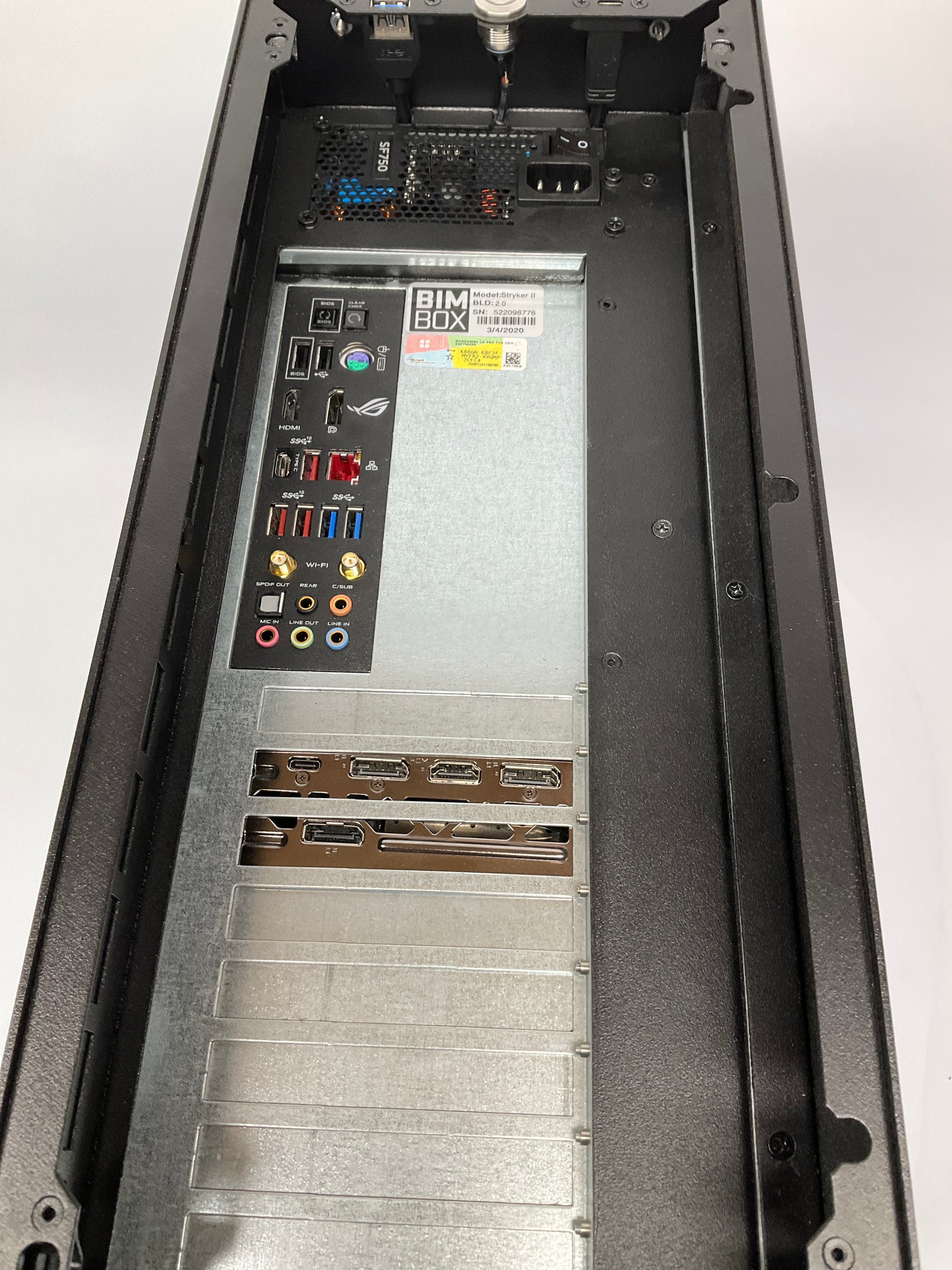 Bim Box Stryker II Gaming Core i9-9900K 1TB 64GB B Win 11 Pro RTX 2070 ...